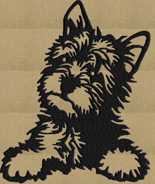 Yorkshire Terrier Yorkie - Embroidery DESIGN FILE - Instant download ...
